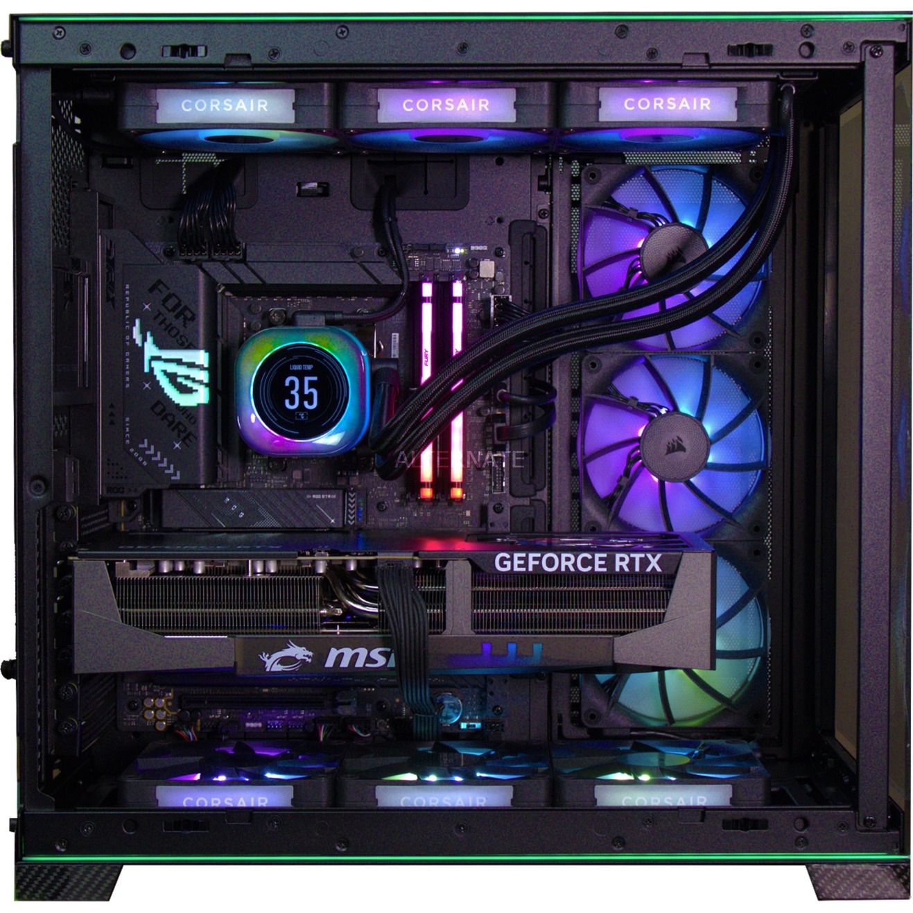 ALTERNATE Thunderstorm Xtreme Lamborghini Ryzen 7 – RTX 5090 gaming pc ...